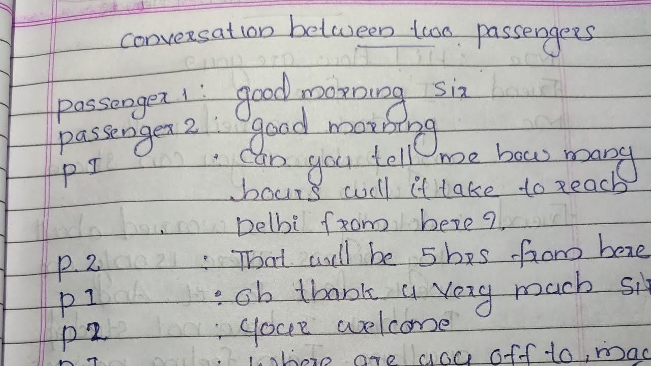 conversation between two passengers - YouTube