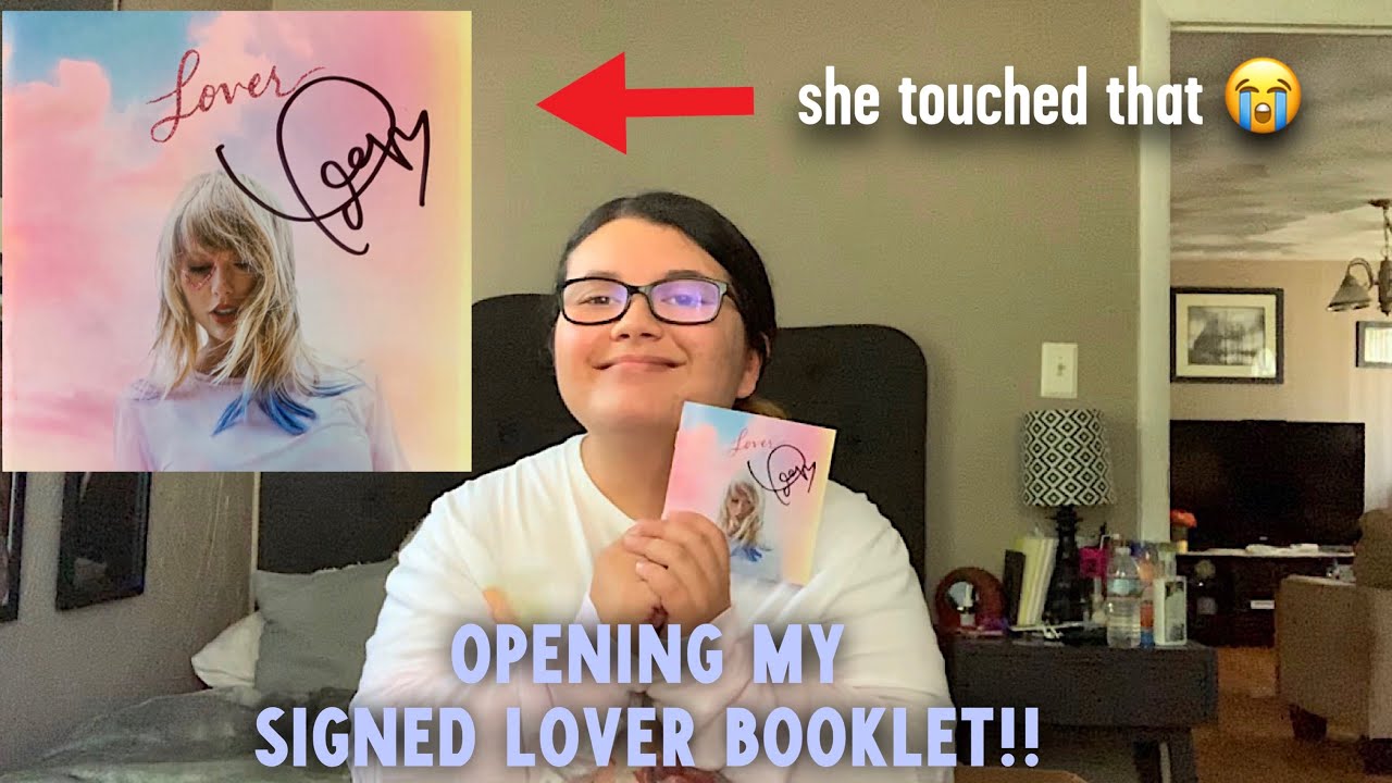 Opening My SIGNED Lover Booklet by TAYLOR SWIFT!! | Meghan Osley - YouTube