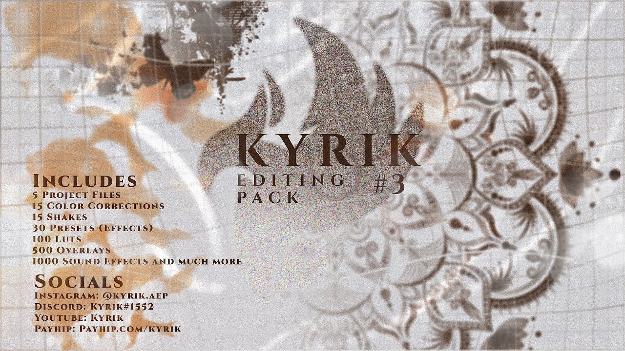 Kyrik's Editing Pack #3 - After Effects - YouTube