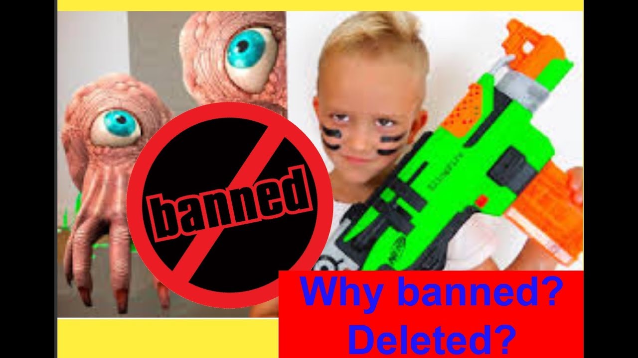 Banned channels: Vlad CrazyShow, Toy Freaks, Mister Tisha, Goo Goo Gaga ...