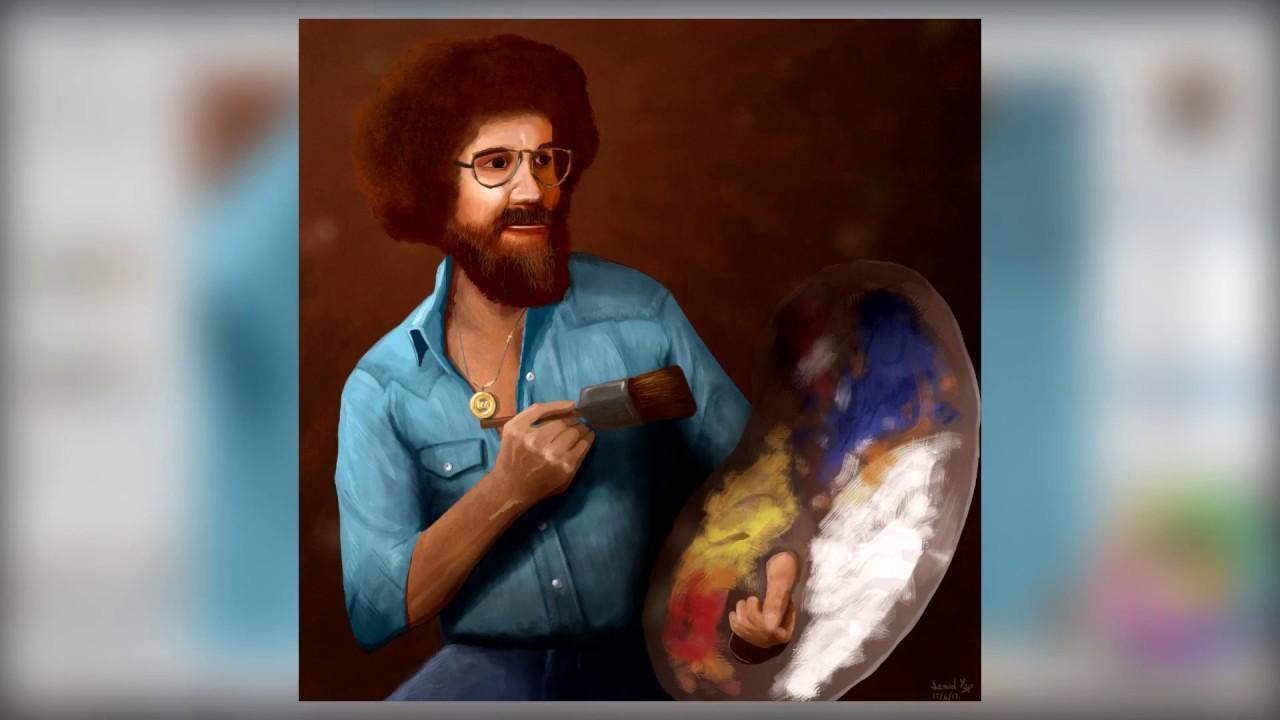 Bob Ross - Digital Painting - YouTube