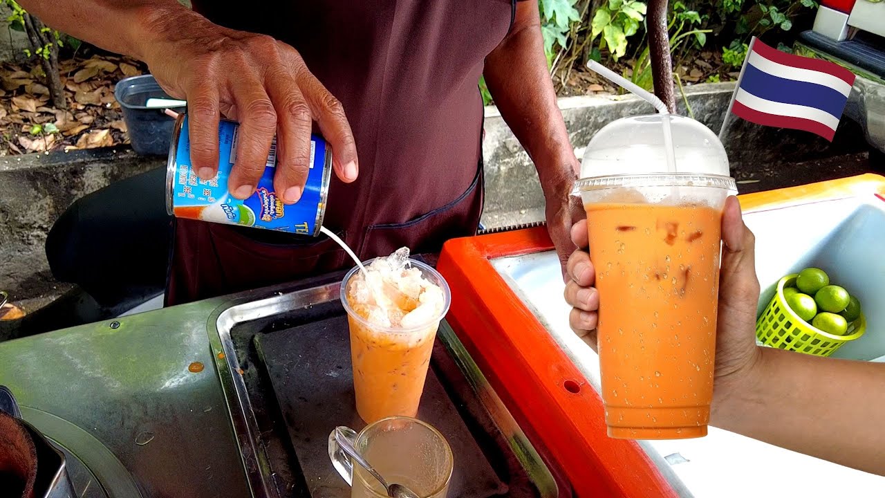 Must Try $1Thai Milk Tea Thai Iced Tea Thai Tea Street Drink Street ...