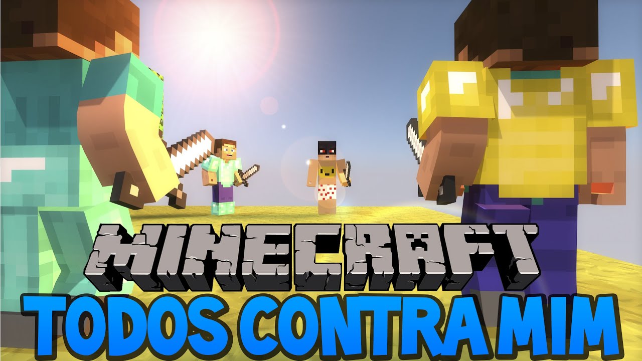 Minecraft Skywars Todos Contra Mim Youtube