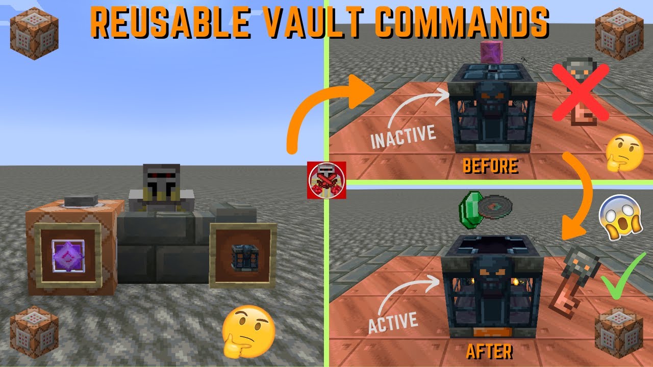 Command Block Tutorial #242: Reusable Vault Commands in Minecraft (1.21 ...