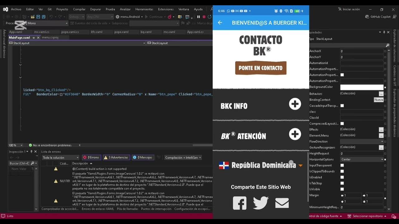EJERCICIO 5| CARRUCEL DE IMAGEN Y BOTON CLICK EN XAMARIN 📲 - YouTube