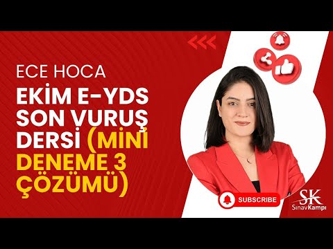 EKİM EYDS SON VURUŞ DERSİ | ECE HOCA