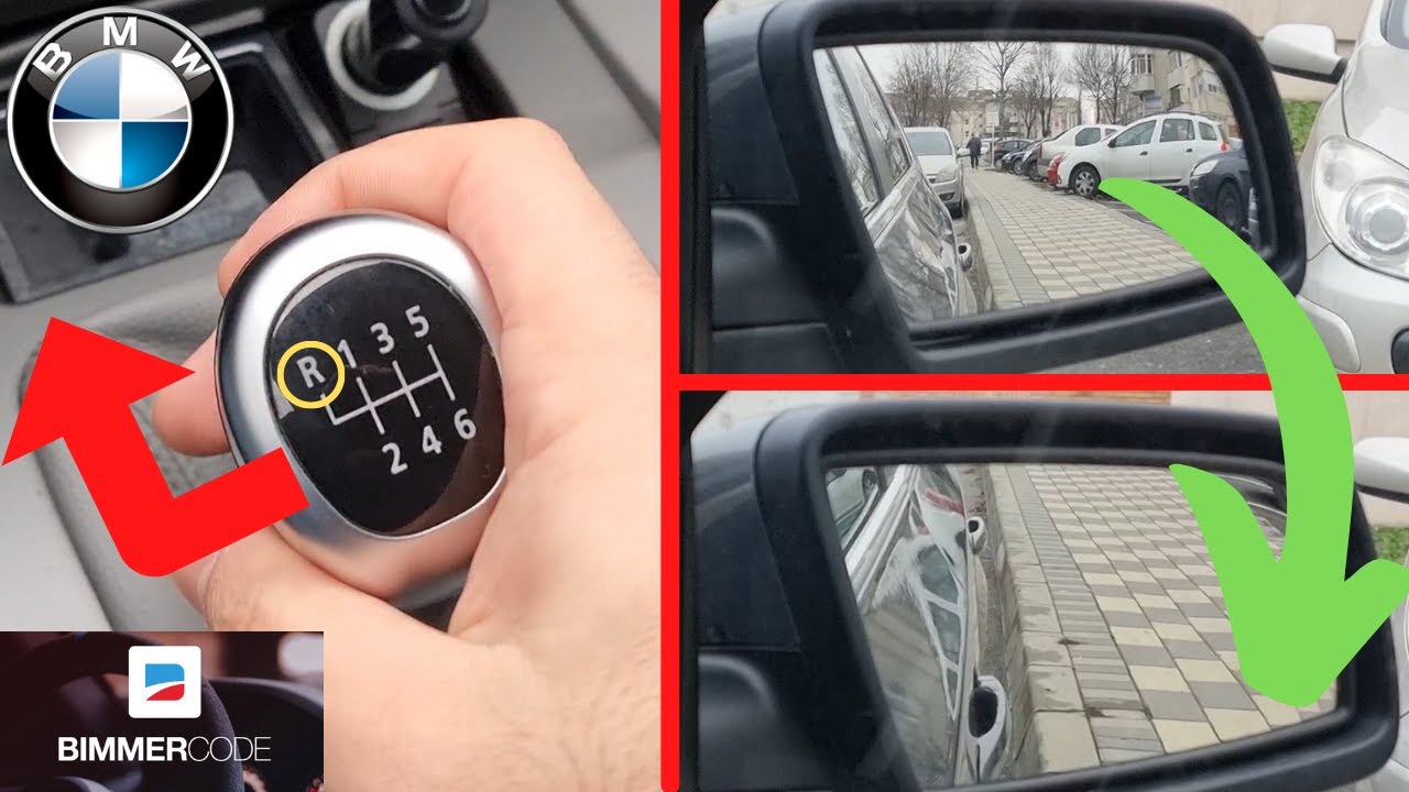 BMW E60 | Activare inclinare oglinda marsarier cu aplicatia BIMMERCODE - YouTube