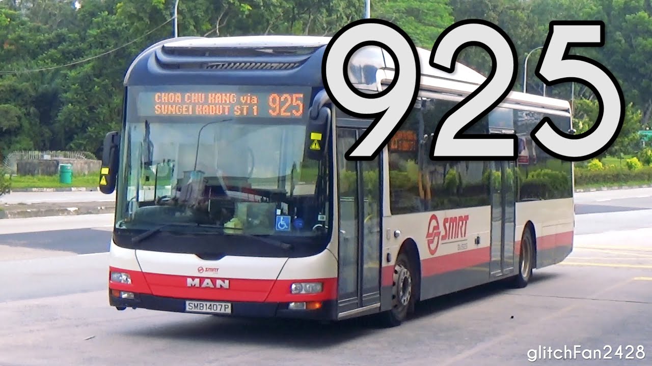 [SMRT] SMB1407P on Service 925 - MAN NL323F A22 Gemilang - YouTube