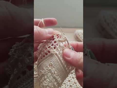 Kenar oyası🌸 4.KISIM #dantelmodeli #crochet #örgü #salontakımı #masaörtüsü