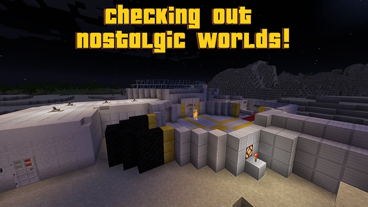 Visiting Nostalgic MIneCraft Worlds! - YouTube