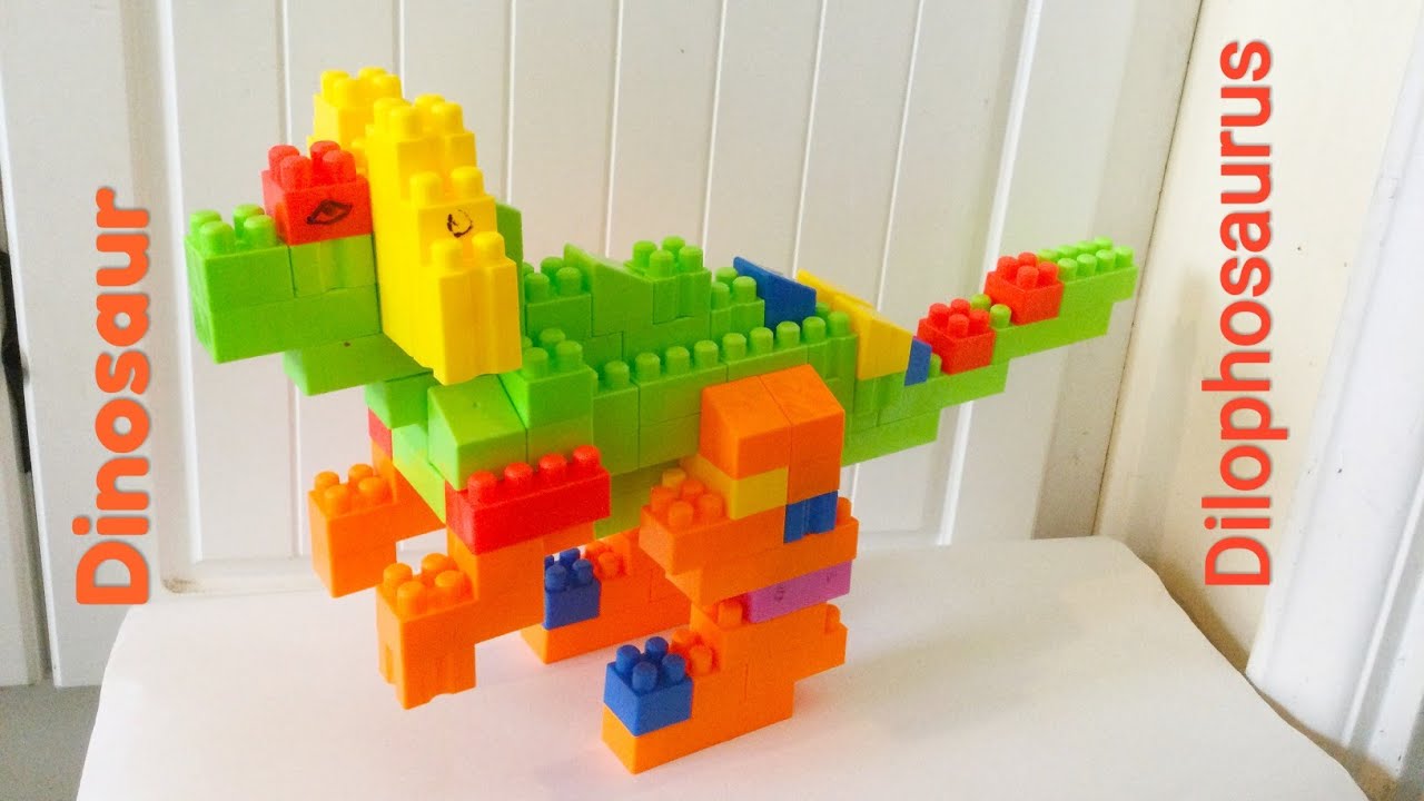 Dinosaurs( Dilophosaurus) /Building blocks for kids/Building blocks ...