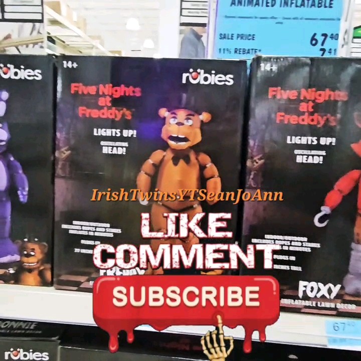 fnaf inflatables #foxy #bonnie #freddy #2024 #halloween - YouTube