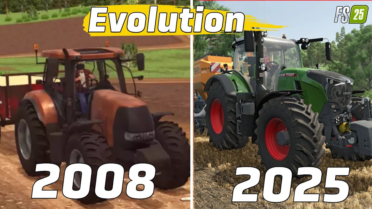 Evolution of Farming Simulator games 2008-2024 - YouTube