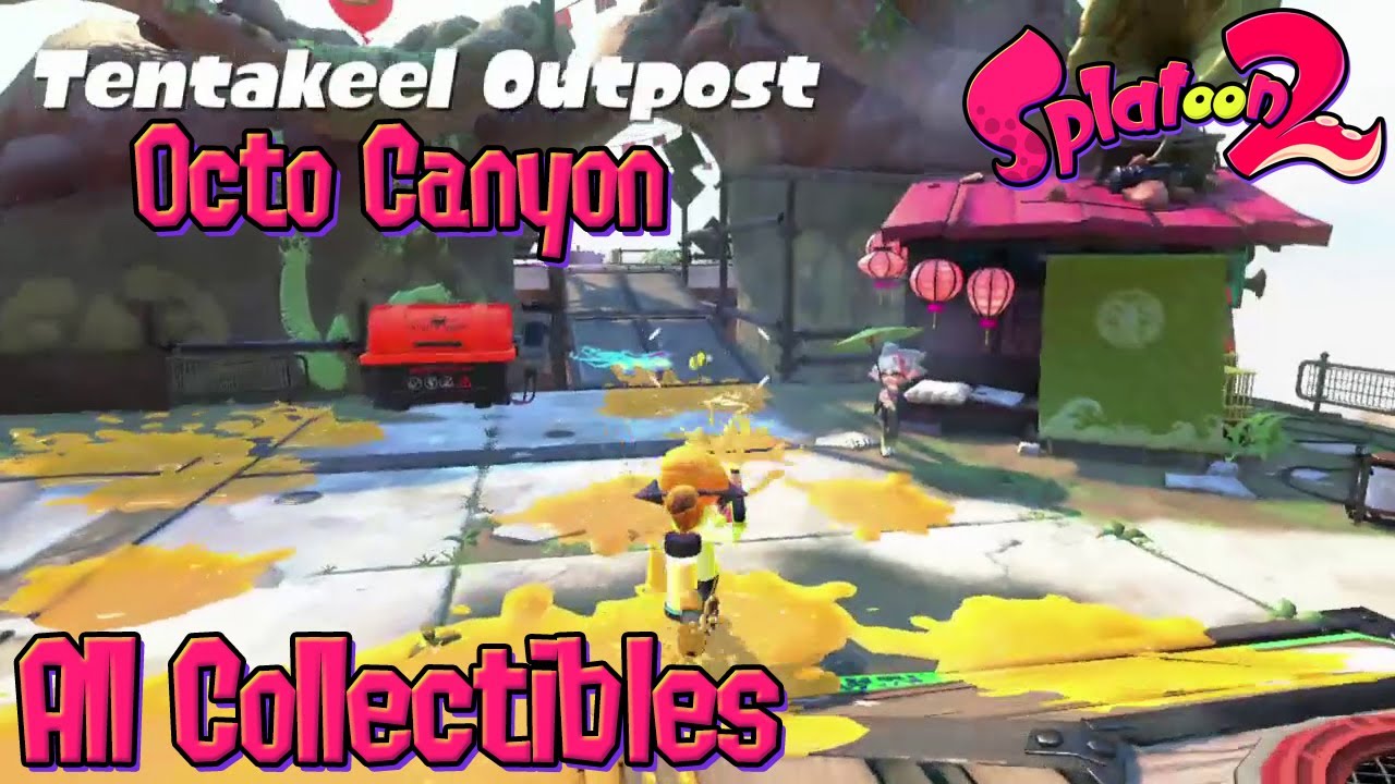 Splatoon 2 Octo Canyon Collectible Item Locations "Sector 1: Tentakeel ...
