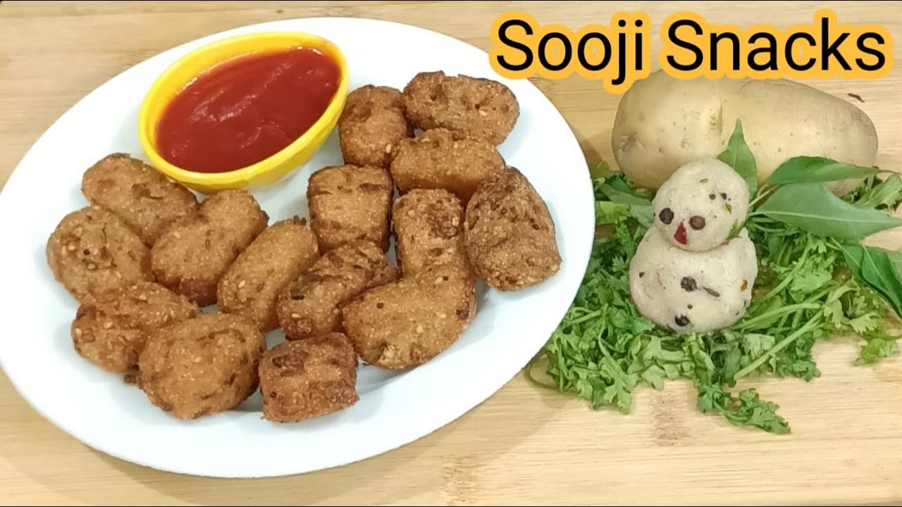Instant Sooji Snacks || Five Minute Recipes || No Batter Recipes ...