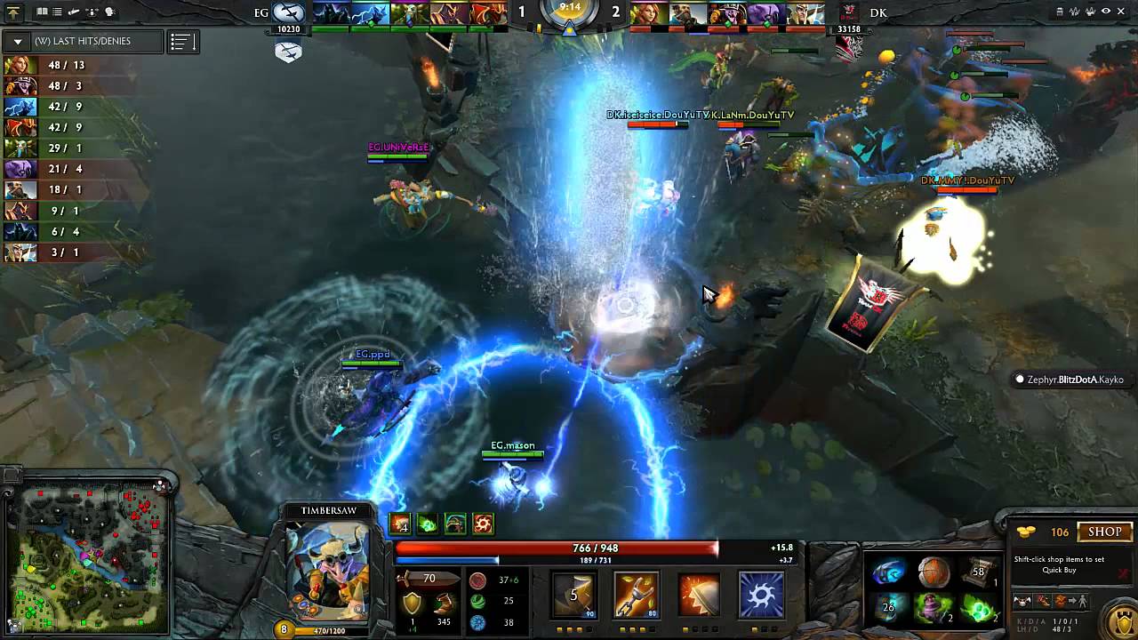 EG Crushing DK | EG VS DK Game 2 | DOTA 2 Highlights | TI4 | DOTA 2 International - YouTube