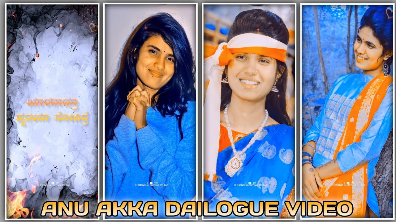 🌷Anu Akka Kannada Status Video Editing In Alight Motion Instagram ...