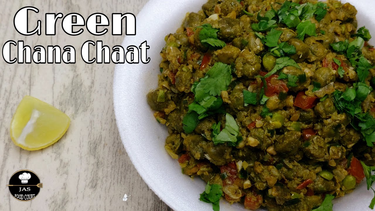 Green Chana Chaat | हरे चने की चाट | Chana Chaat Recipe | Hara Chana ...