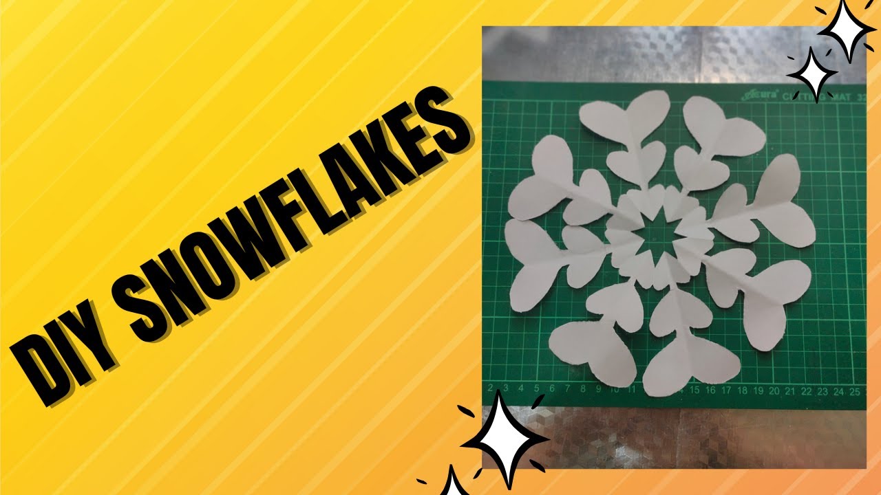 Vlog 161. DIY Heart Shape Snowflakes|Homedecor|Papercrafts - YouTube
