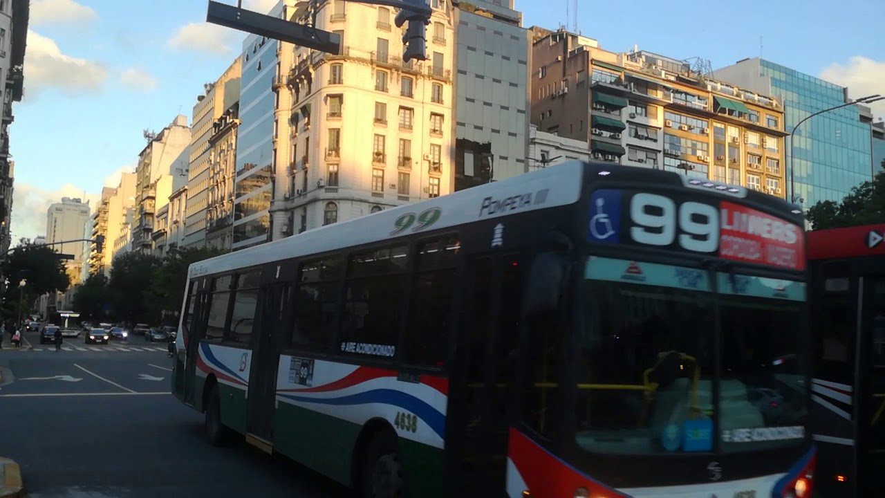 Línea 99 TODO BUS POMPEYA III MT17 en avenida Córdoba - YouTube