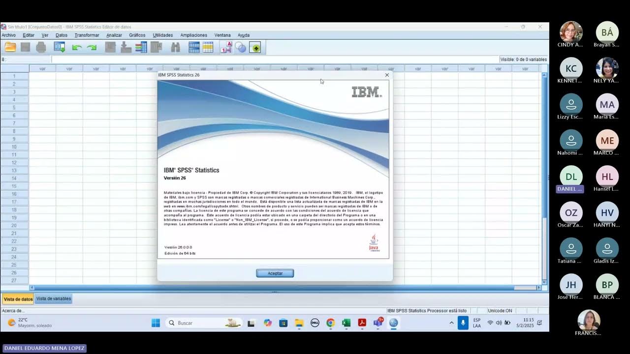 CLASE 3. SPSS. INTRODUCIENDO VARIABLES DESDE CERO. - YouTube