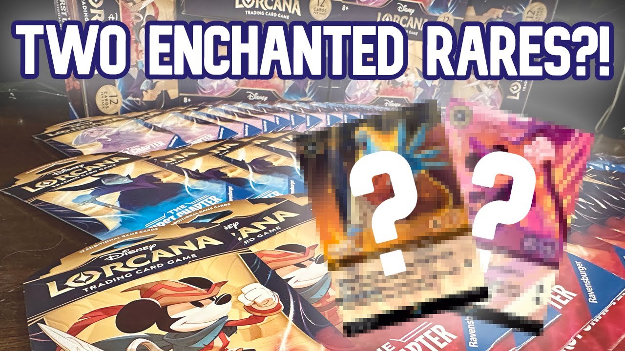 We FINALLY Pull Enchanted Rares! Disney Lorcana Sleeved Booster Opening ...