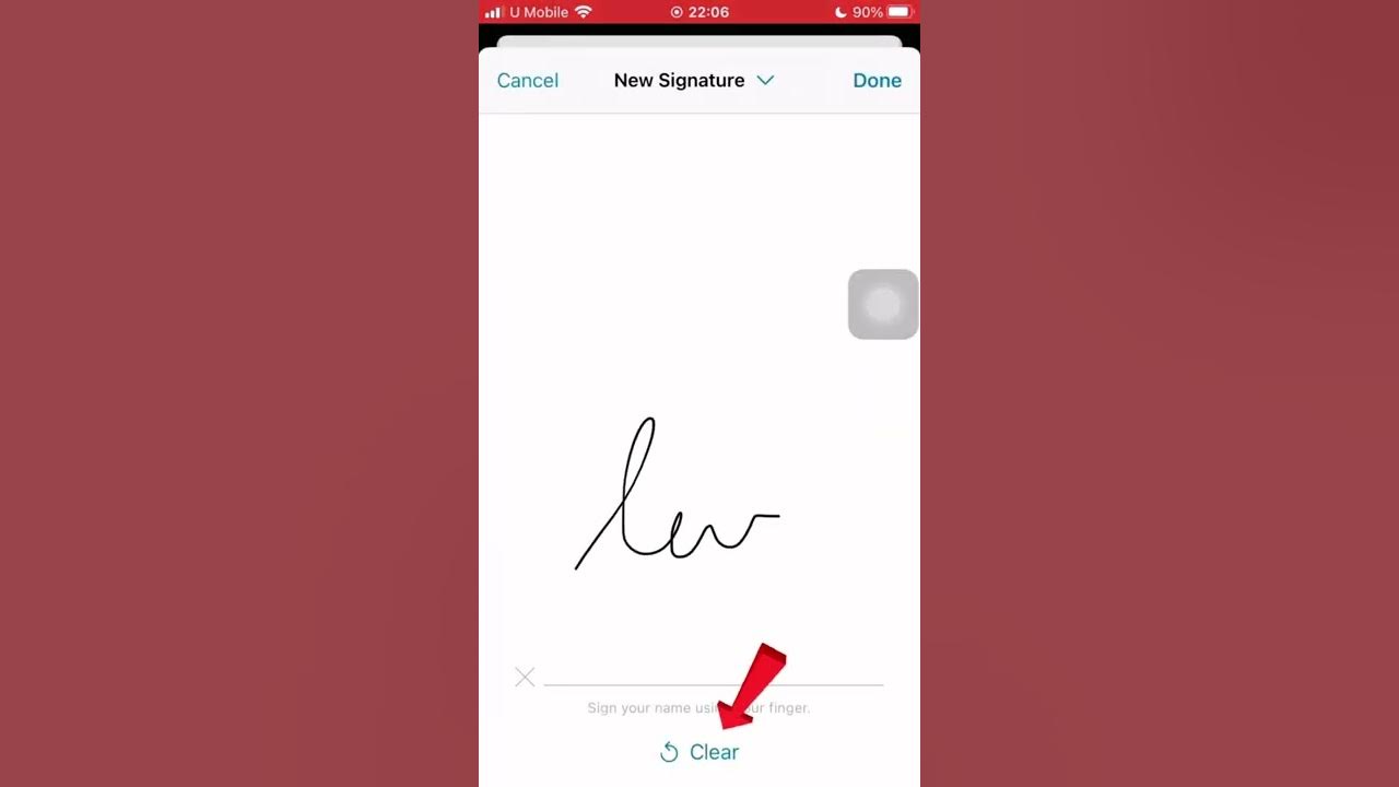 iPhone user signing PDF Tutorial - YouTube
