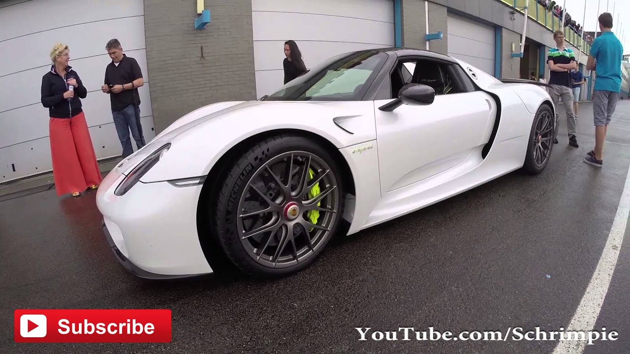 Porsche 918 Spyder Hypercar - Looks and Exhaust Sound - YouTube