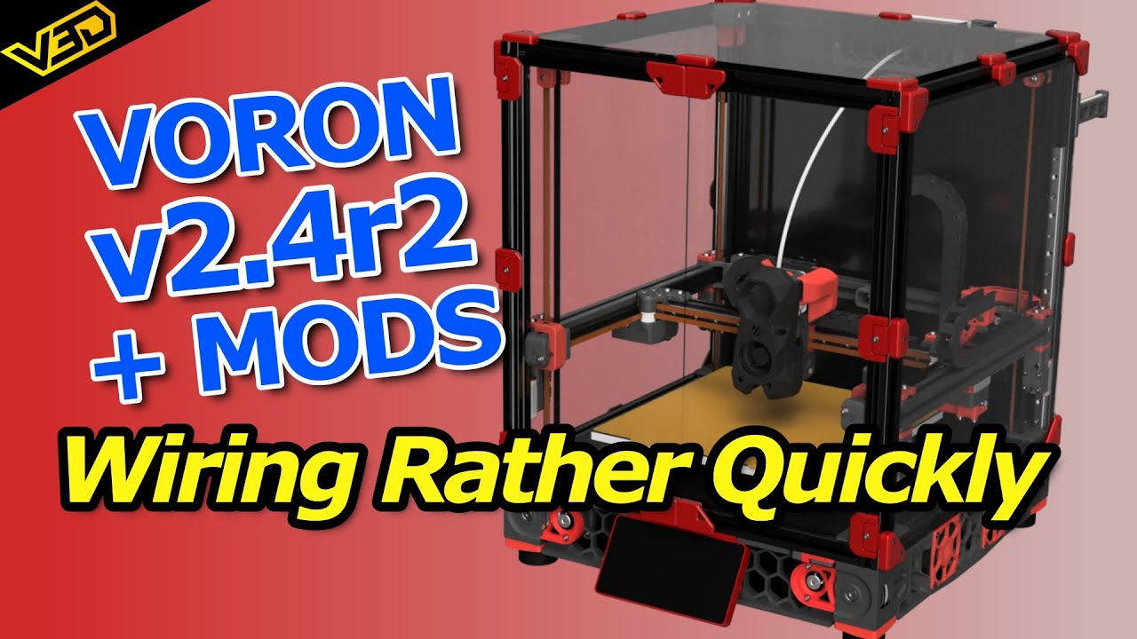 Voron V2.4r2 #7 - Wiring Rather Quickly - YouTube