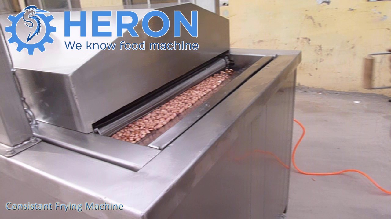 Industrial Continuous Frying Machine automatic - YouTube