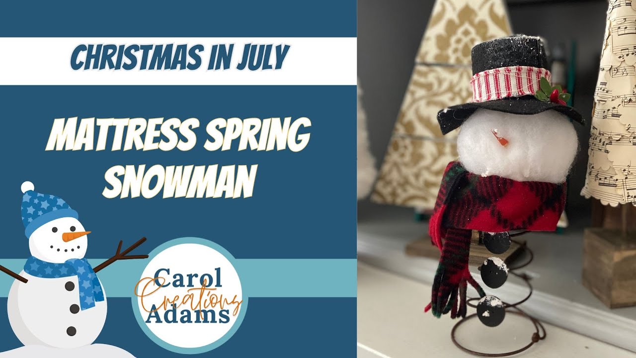 Rusty Bedspring Snowman DIY – Easy Upcycled Winter Craft - YouTube