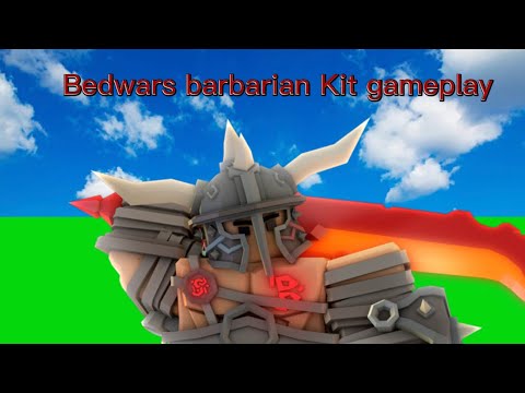 Roblox bedwars Barbarian Kit Gameplay - YouTube