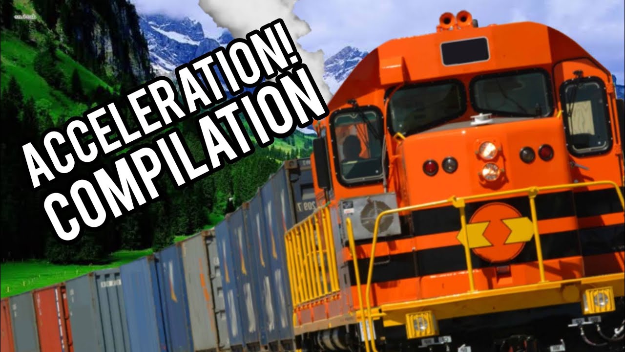 LOCOMOTIVE ACCELERATION COMPILATION#1|TRAIN WORKS 1|IDLE CRAFTER # ...