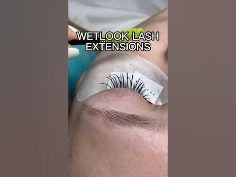 Lash Extension Tips: Wet Look Lash Set - YouTube