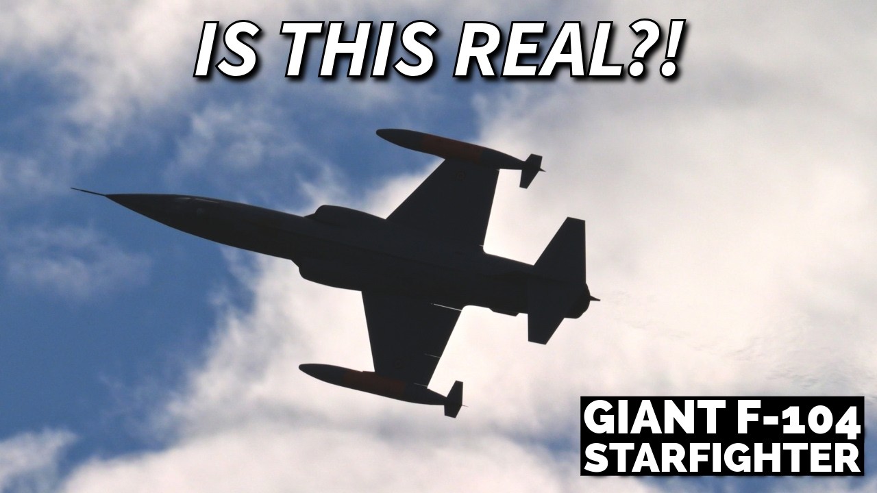 This Giant RC F-104 Starfighter Sounds Like The Real Thing! 4K - YouTube