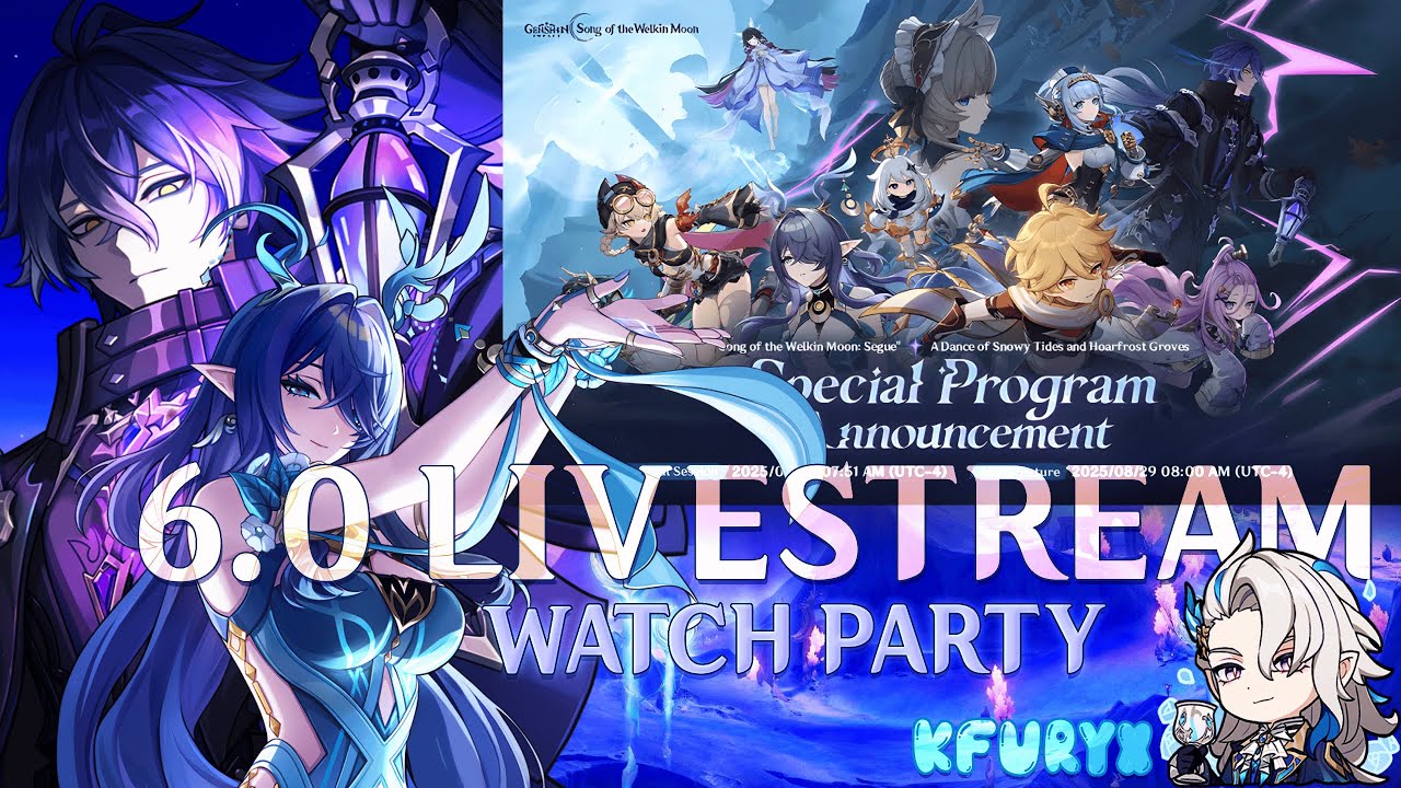 WELKIN giveaway || Genshin Impact Live Stream Version 6.0 Special ...