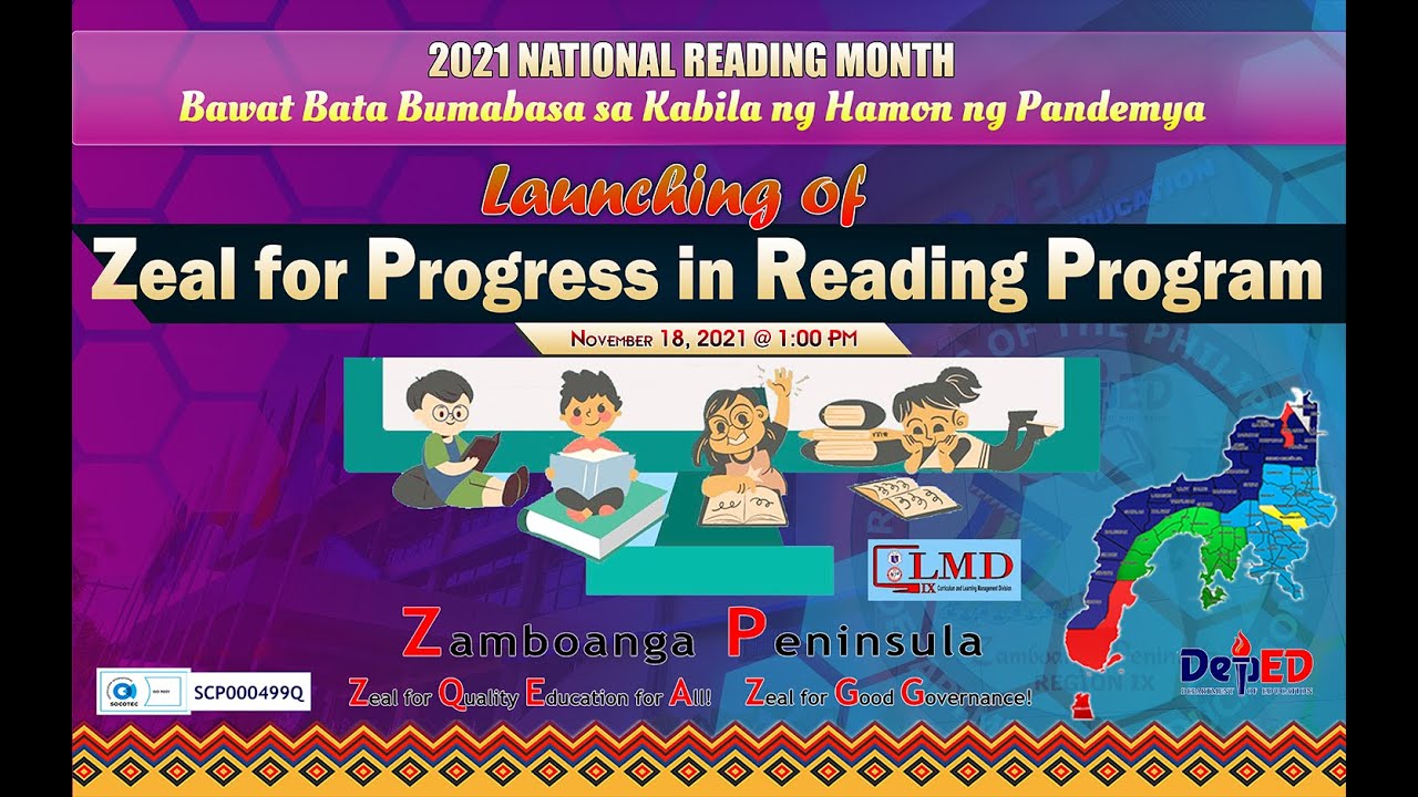 VIRTUAL LAUNCHING OF THE ZEAL FOR PROGRESS IN READING PROGRAM - YouTube