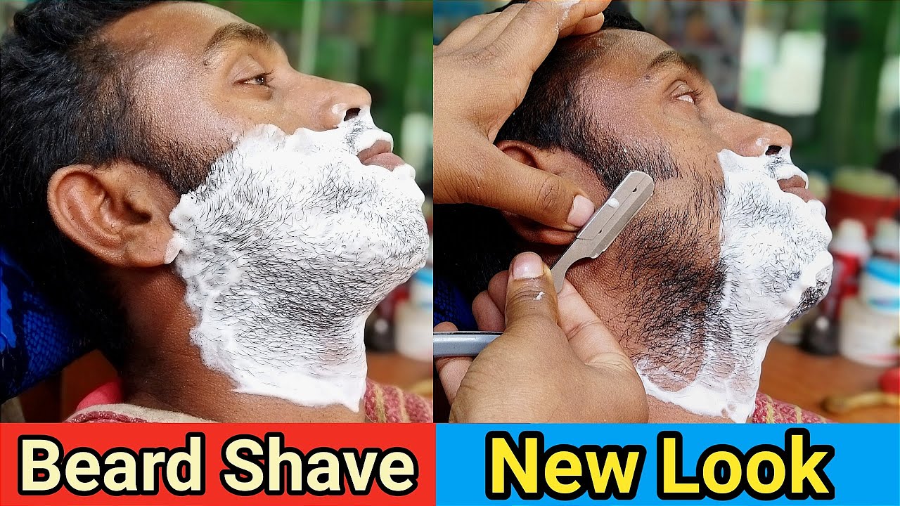 Smooth Beard Shave 2022 | Clean Beard Shave | How to Shave Beard ...