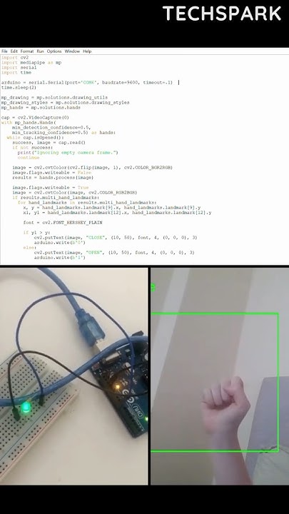 Hand Gesture Controlled LED with OpenCV | Python Project for Beginners - YouTube