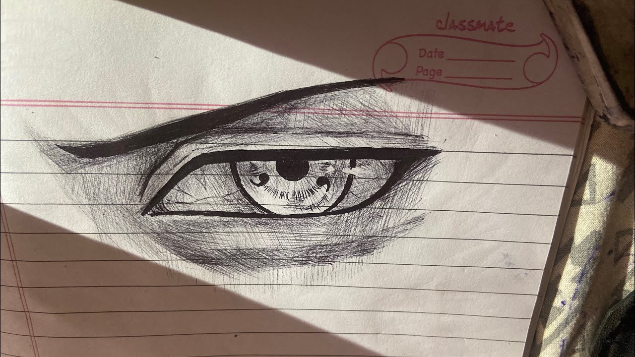 How to Draw sleepy eye || Sharingan fully active #eye #anime #drawing # ...