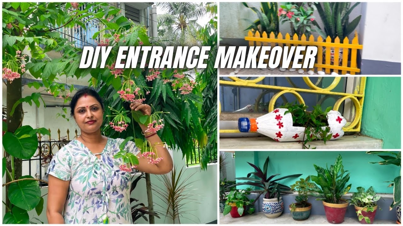 DIY Home Entrance Makeover ||Budget friendly Home Entrance decoration ...