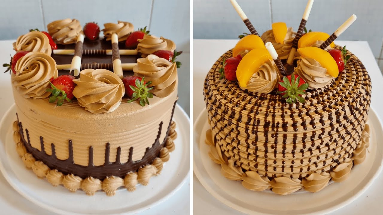 2 Ideas perfectas para decorar pasteles de chocolate con técnicas ...