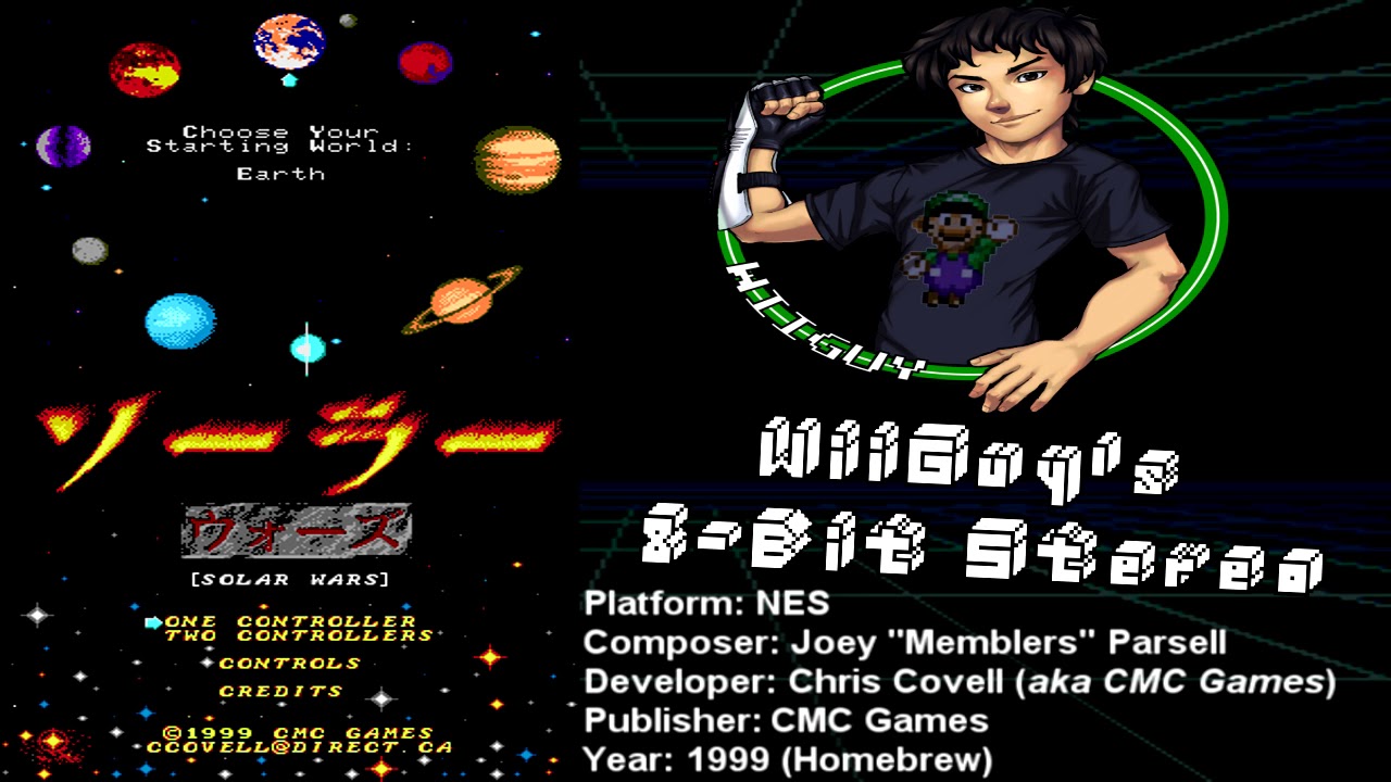 Solar Wars (NES - Homebrew) Soundtrack - 8BitStereo - YouTube