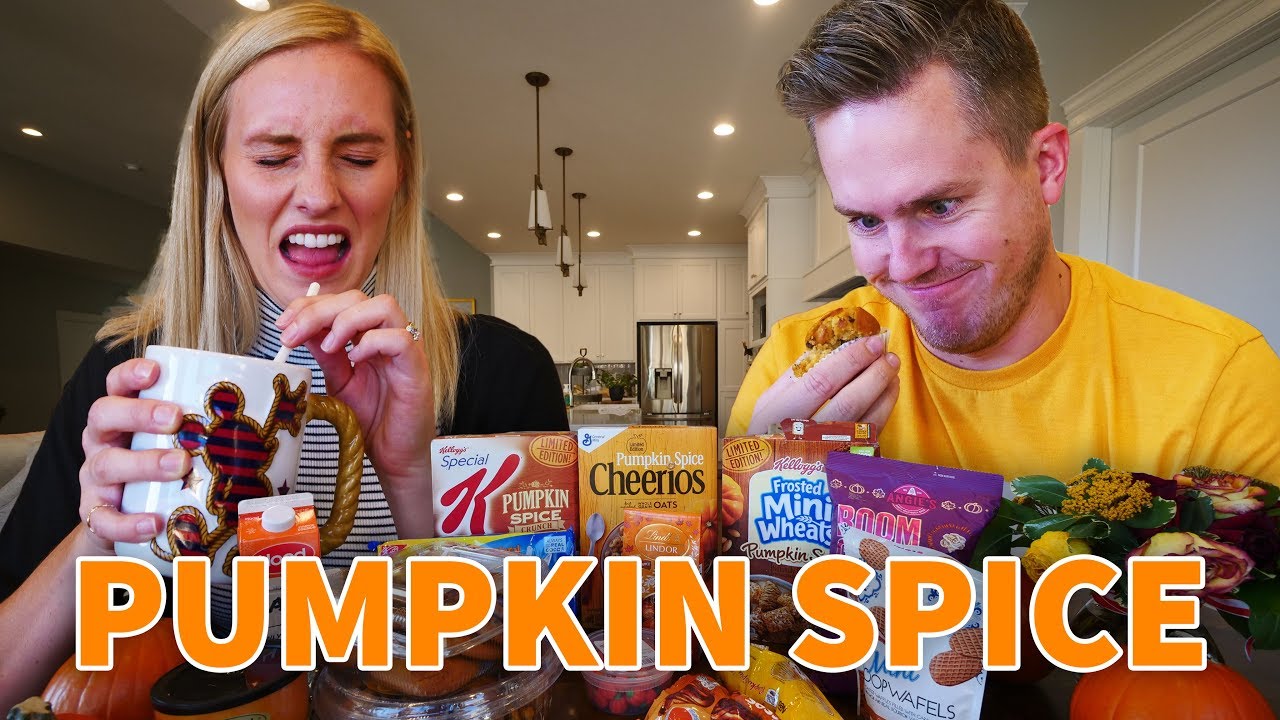 BEST AND WORST PUMPKIN SPICE FOODS! Pumpkin Spice Challenge 2017 - YouTube