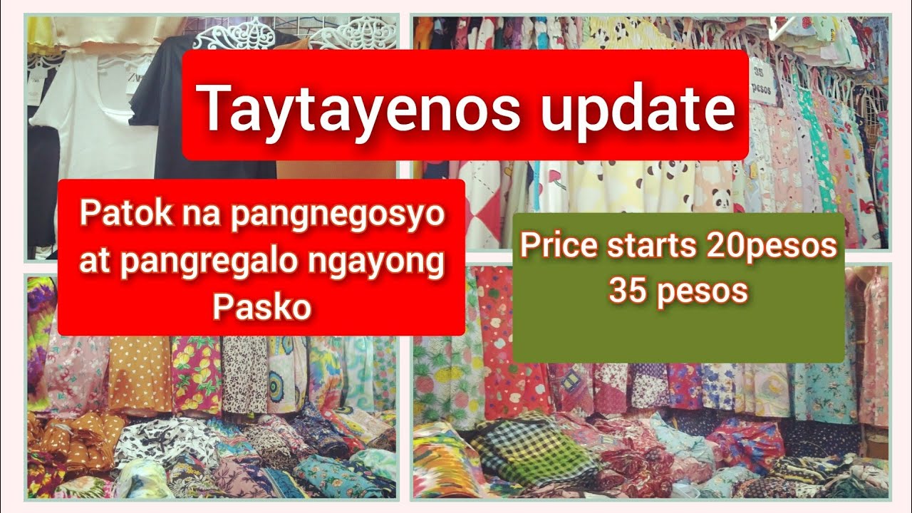 Taytay tiangge( Taytayenos September update wholesale and retail) - YouTube