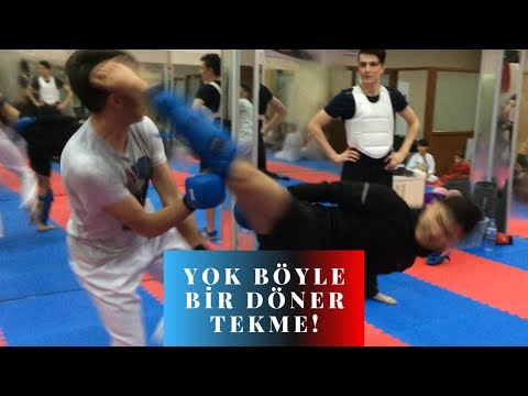 OHA! YOK BÖYLE BİR DÖNER TEKME! 😱😱😱 (AYAKLA ŞAMAR)
