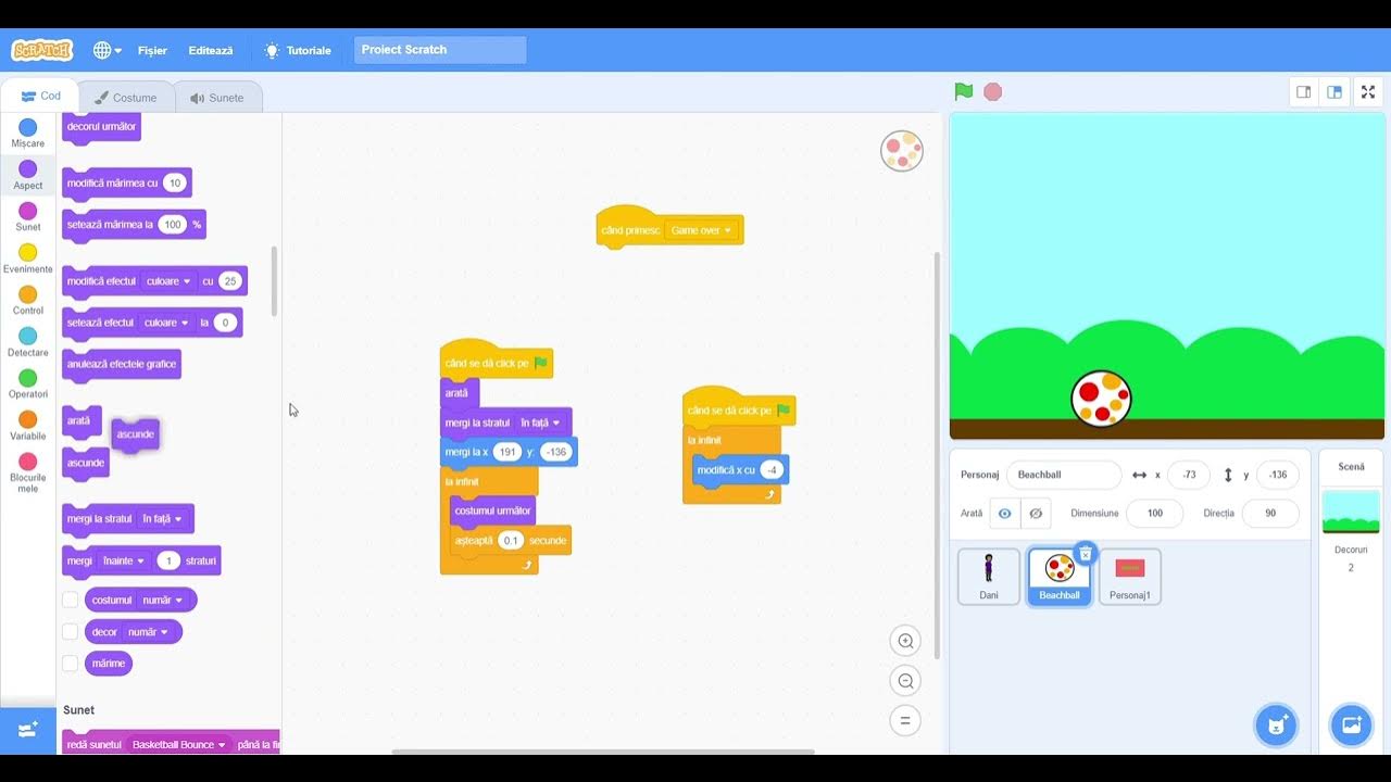 Tutorial Scratch - Proiect - Sari peste minge. - YouTube
