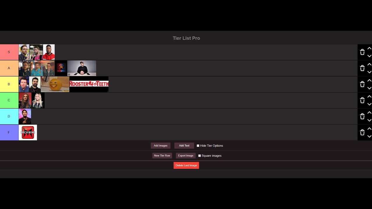I Rank Some of My Favorite YouTubers - YouTube