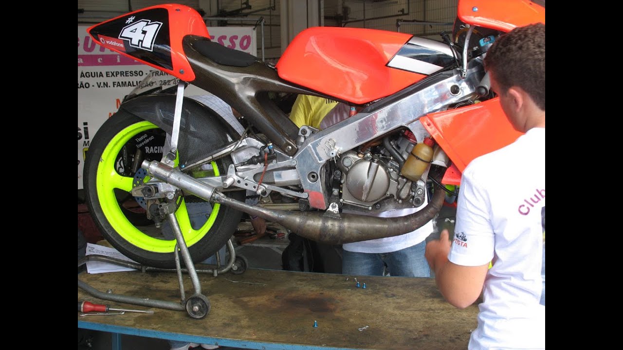 APRILIA RSR 125 with Honda CR 80 engine GP - YouTube