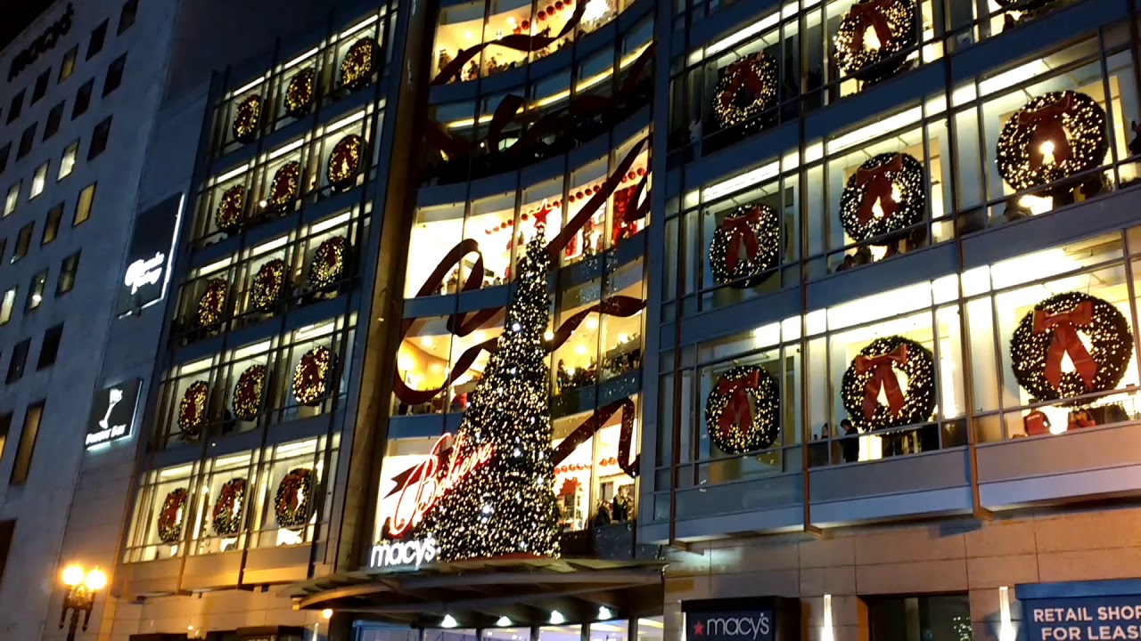 2019 San Francisco Union Square Tree Lighting - YouTube